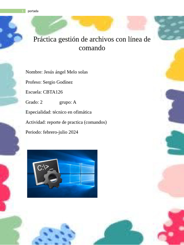 Práctica Gestión de Archivos Con Línea de Comando Jesus Angel | PDF