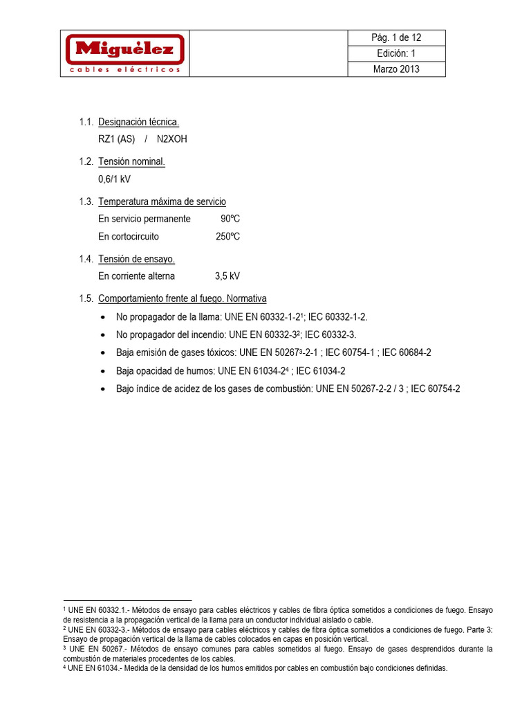 Cable N2xoh Tripolar Concentrico | PDF