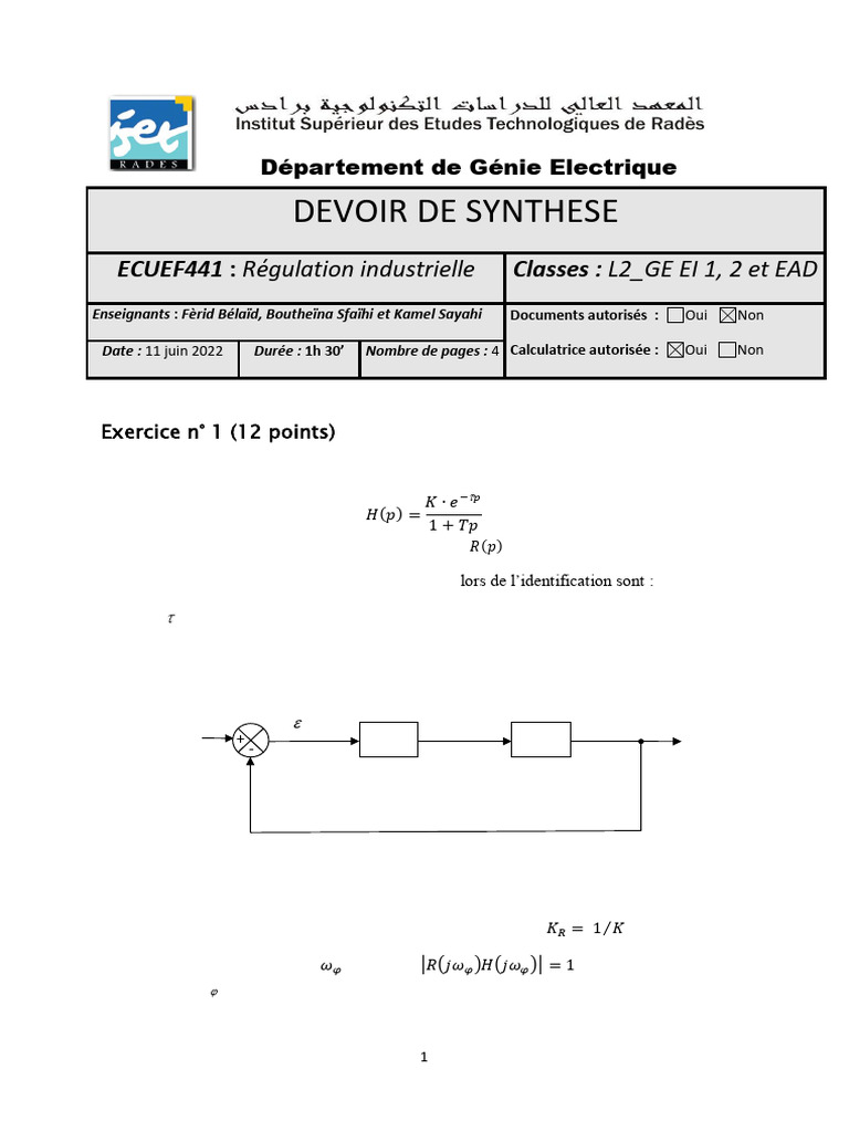 DSreg Juin2022 Et Corrigé | PDF
