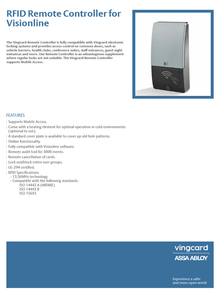 Product Sheet Remote Controller English | PDF