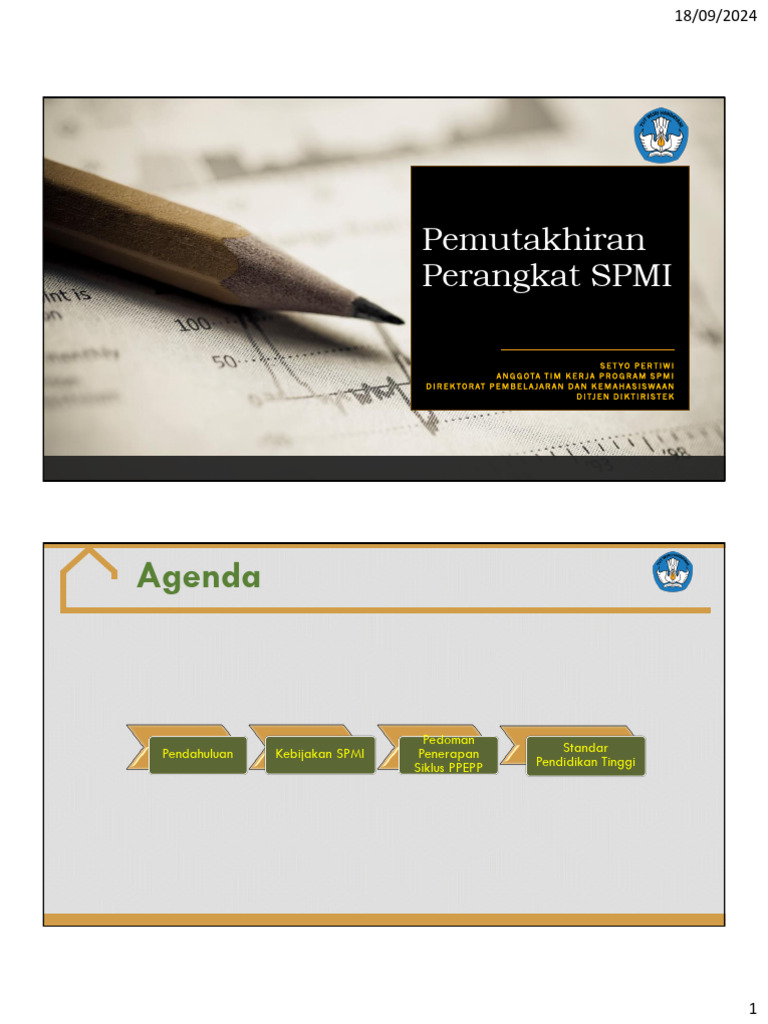 "Panduan SPMI Perguruan Tinggi" | PDF