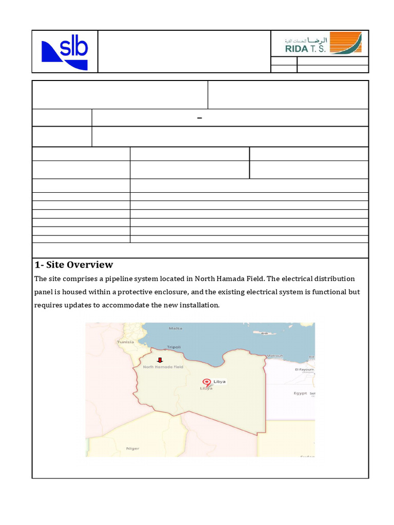 SLB Site Survey Report-North Hamada | PDF
