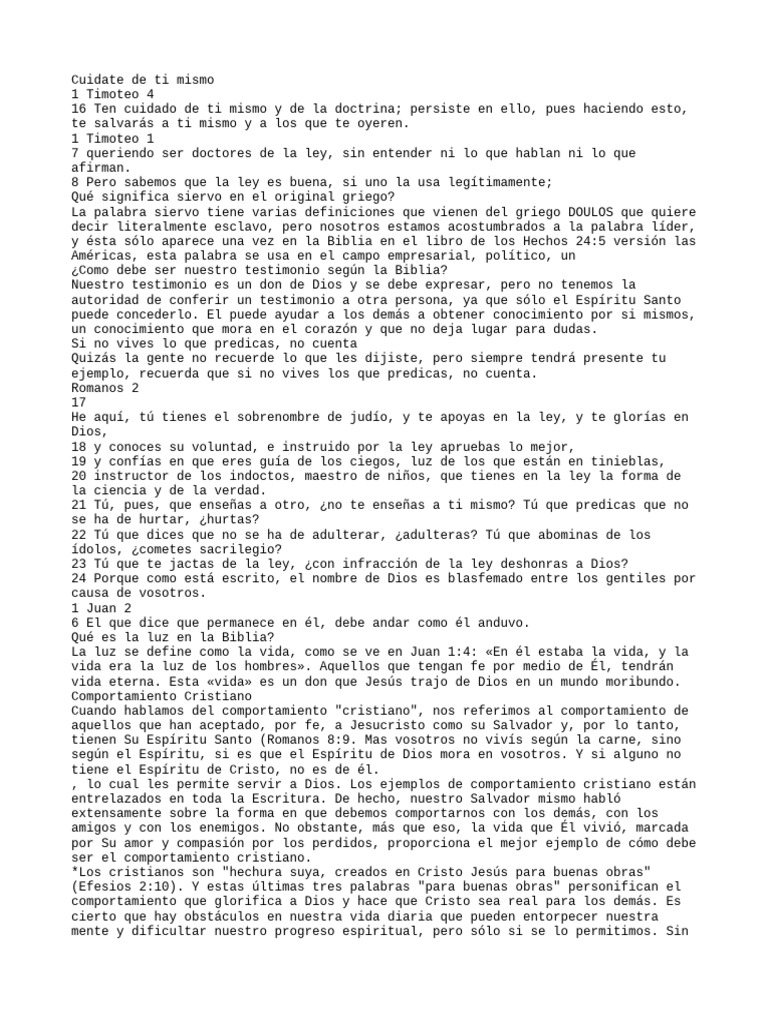 1 Timoteo 4 (18-12) | PDF