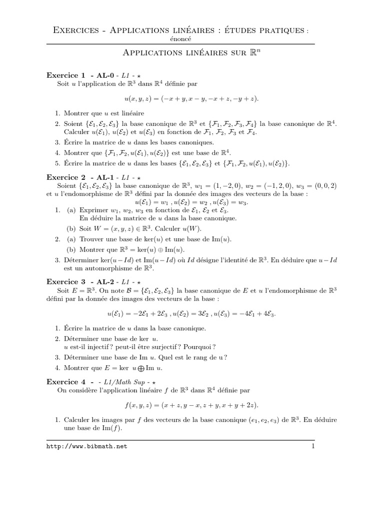 Algebre 2 TD 02 Compressed | PDF