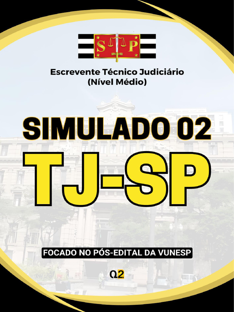 Simulado 02 TJ SP Escrevente | PDF
