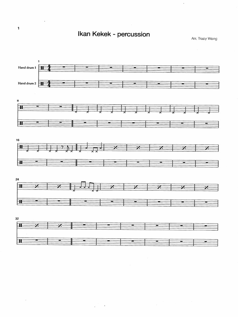 Ikan Kekek Percussion | PDF