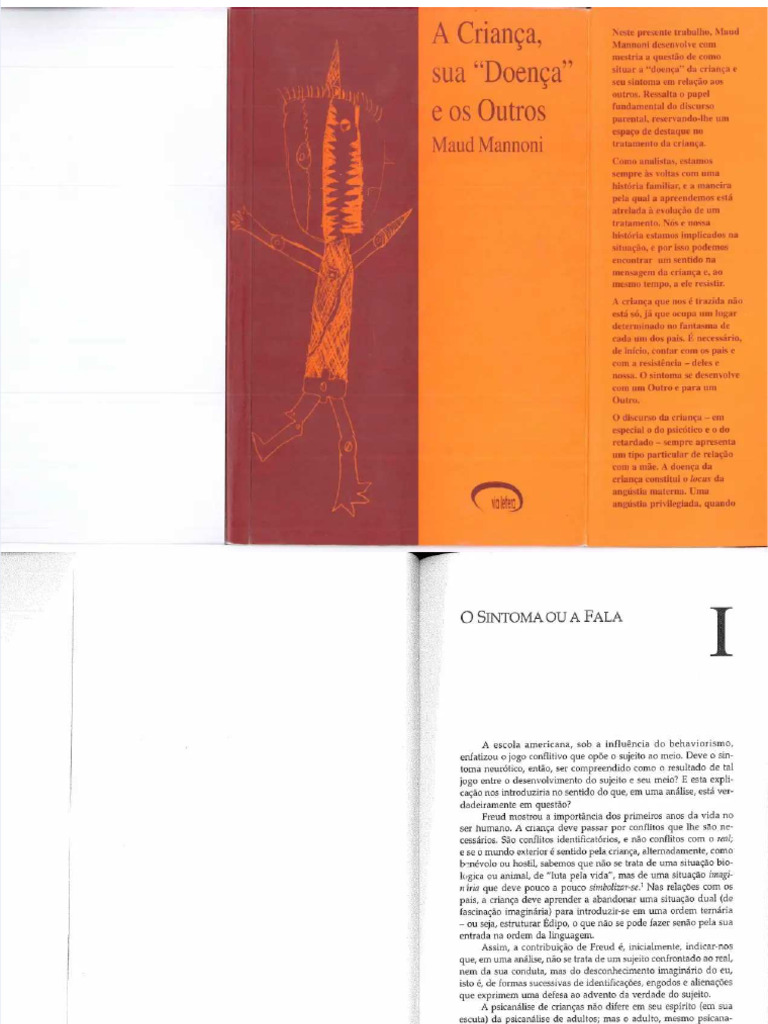 PDF Mannoni A Criana Sua Doena e Os Outros 2 - Compress | PDF