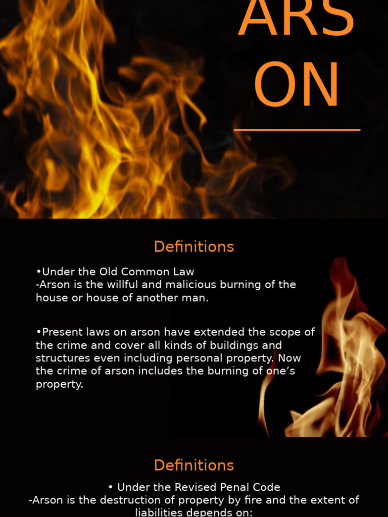Arson Report | PDF