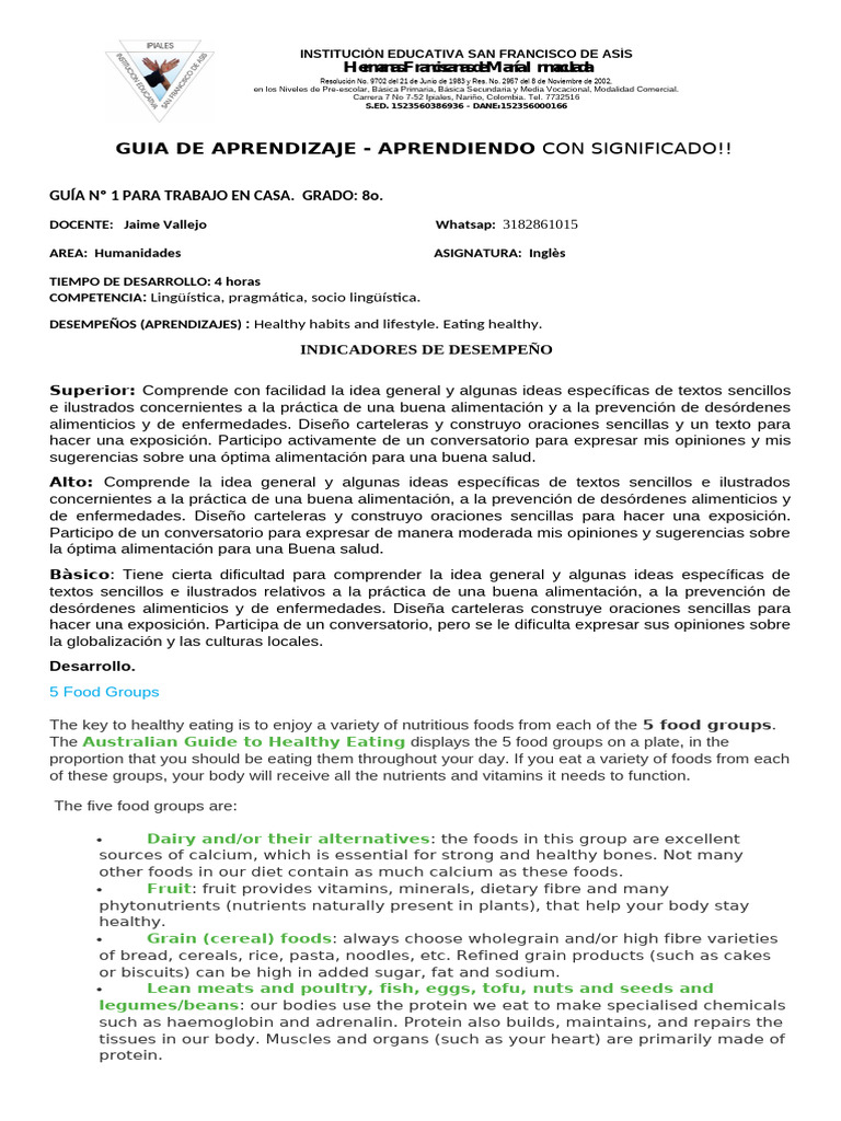 Guia de Aprendizaje | PDF