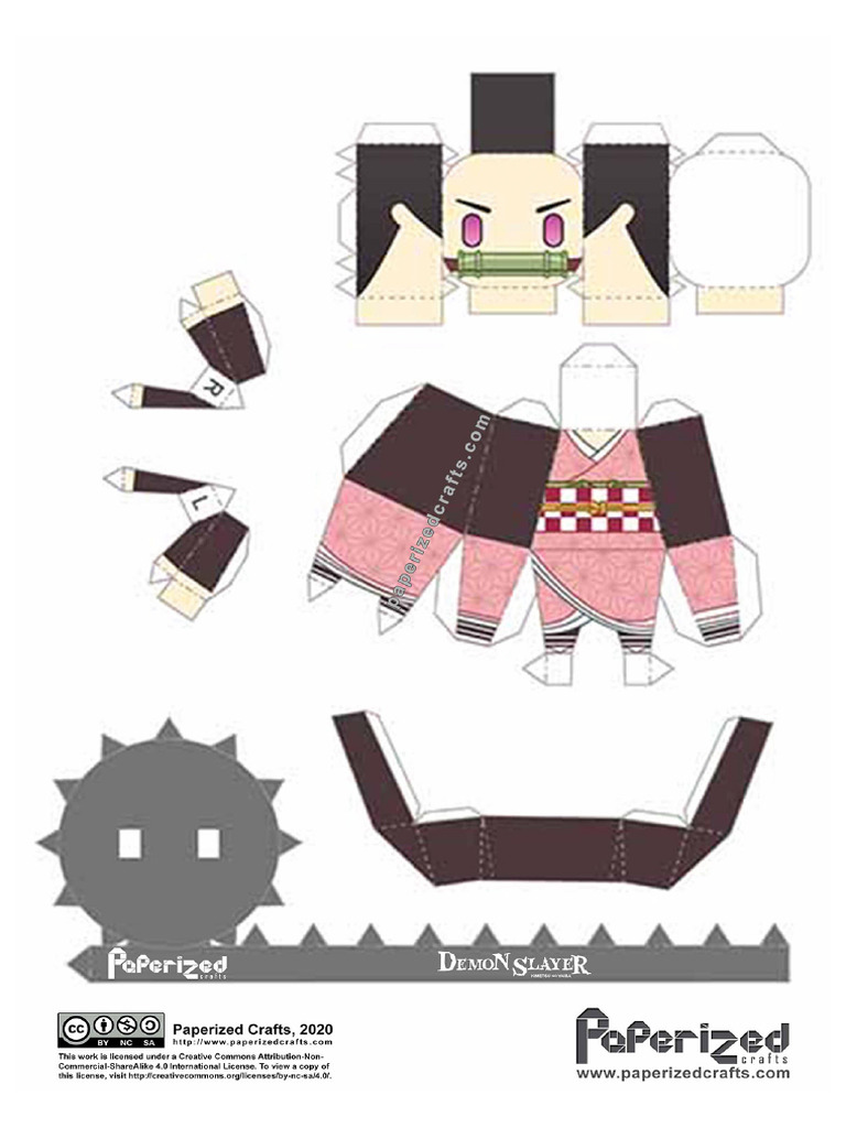 Demon Slayer - Nezuko Kamado Paperized | PDF
