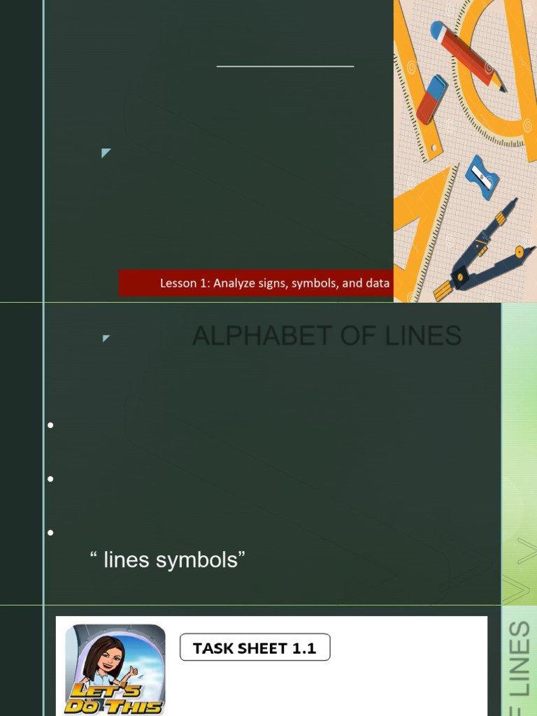 Task Sheet 1.1 Alphabet of Lines | PDF
