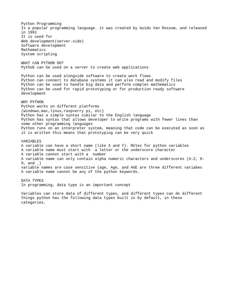 Python Programming | PDF