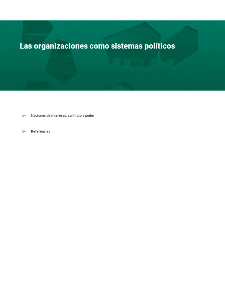 Las Organizaciones Como Sistemas Politicos | PDF