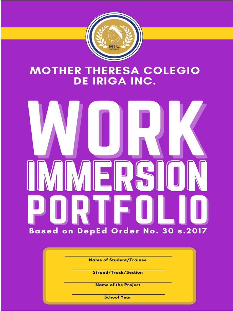 Work Immersion Guidelines and Forms | PDF