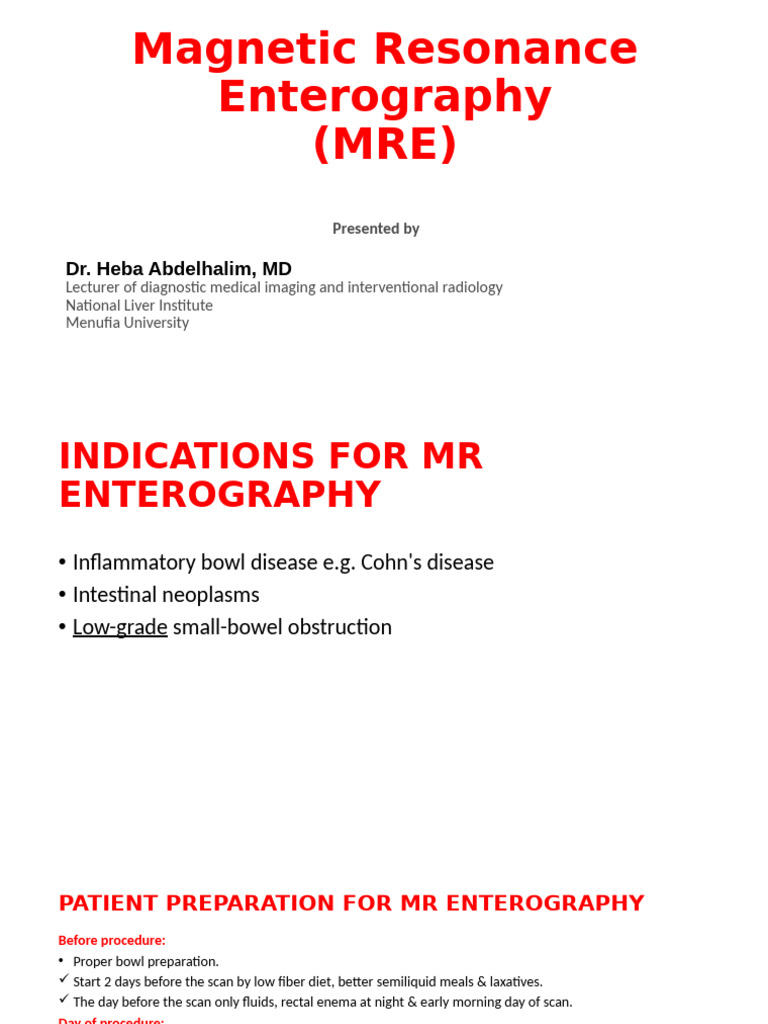 MR Enterography | PDF