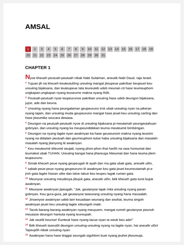 Amsal | PDF
