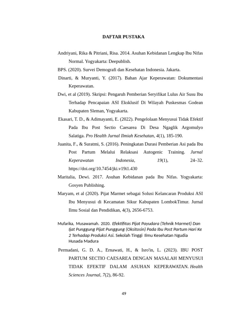 Daftar Pustaka Kian Mama New | PDF