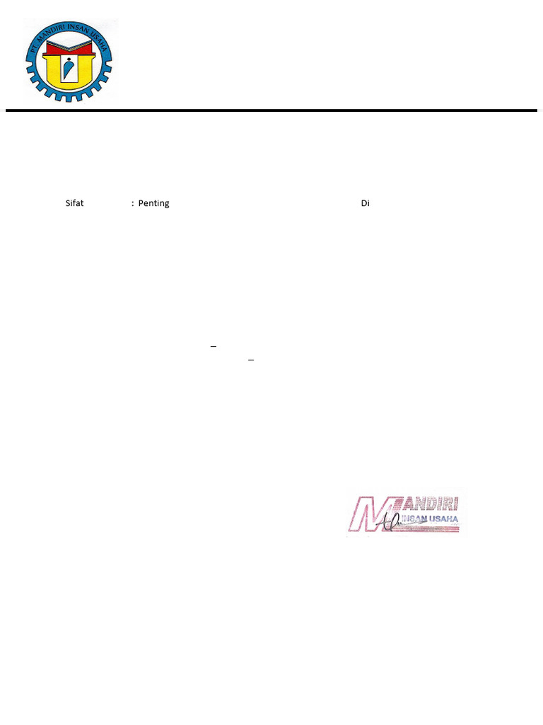 SURAT PELAKSANAAN MCU (1) | PDF