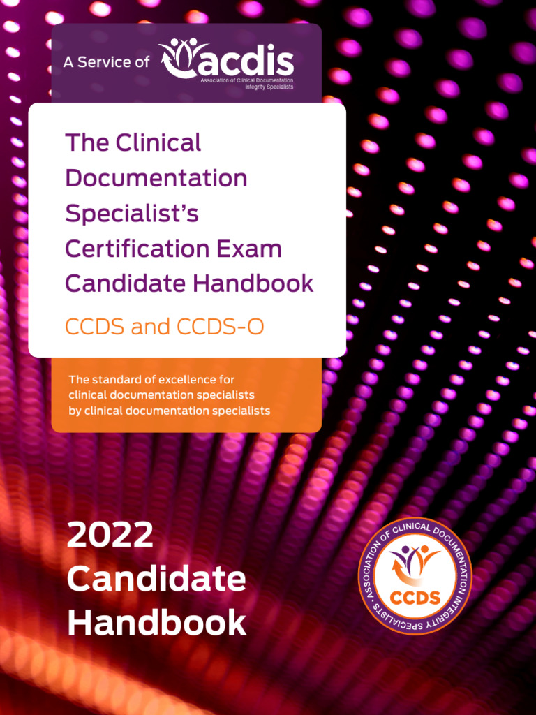 ACDIS CCDS CandidateHandbook 2022 | PDF