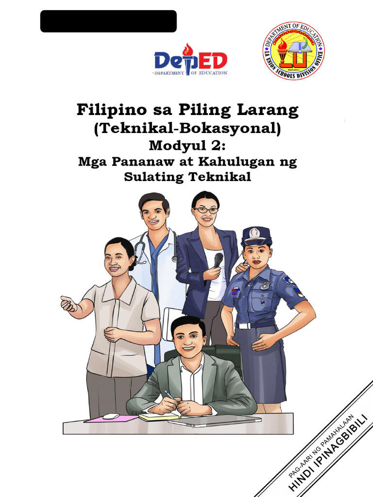 Piling-Larang TekBok-12 Q1 Modyul-2 Edisyon2 Ver1 Final | PDF