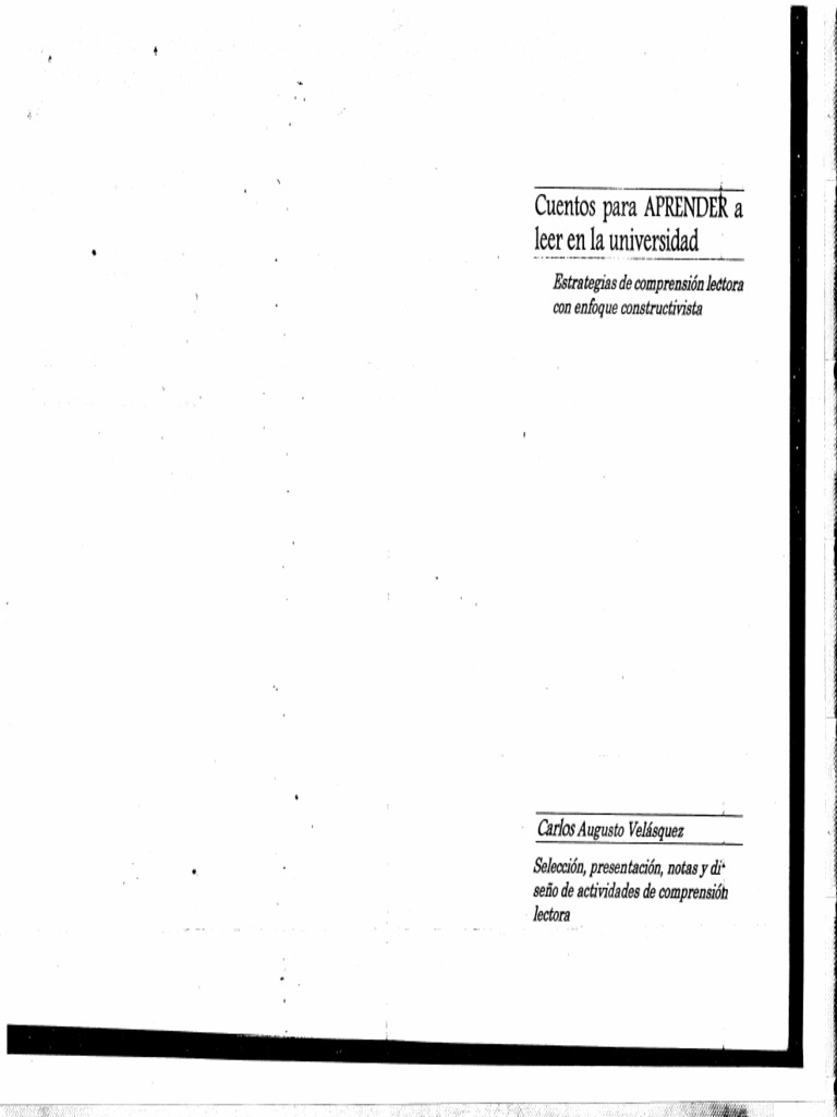 Cuentos Para Aprender A Leer En La U Pdf 