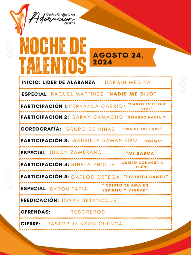Programa Noche de Talentos | PDF