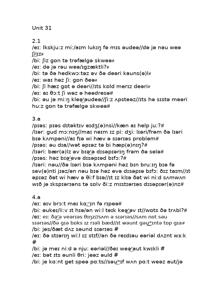 Unit 31 | PDF