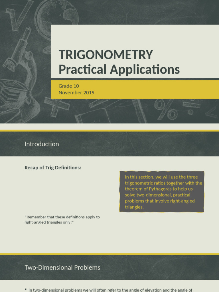 Trigonometry - 2D | PDF