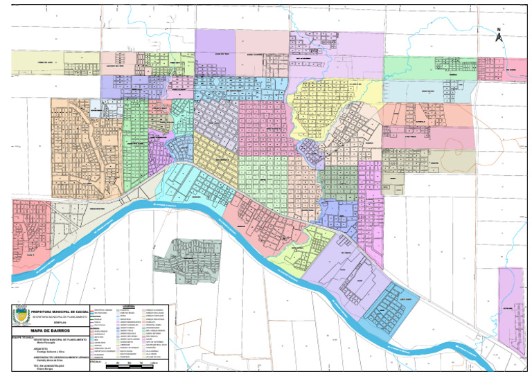 Mapa de Bairros A0 - Online | PDF