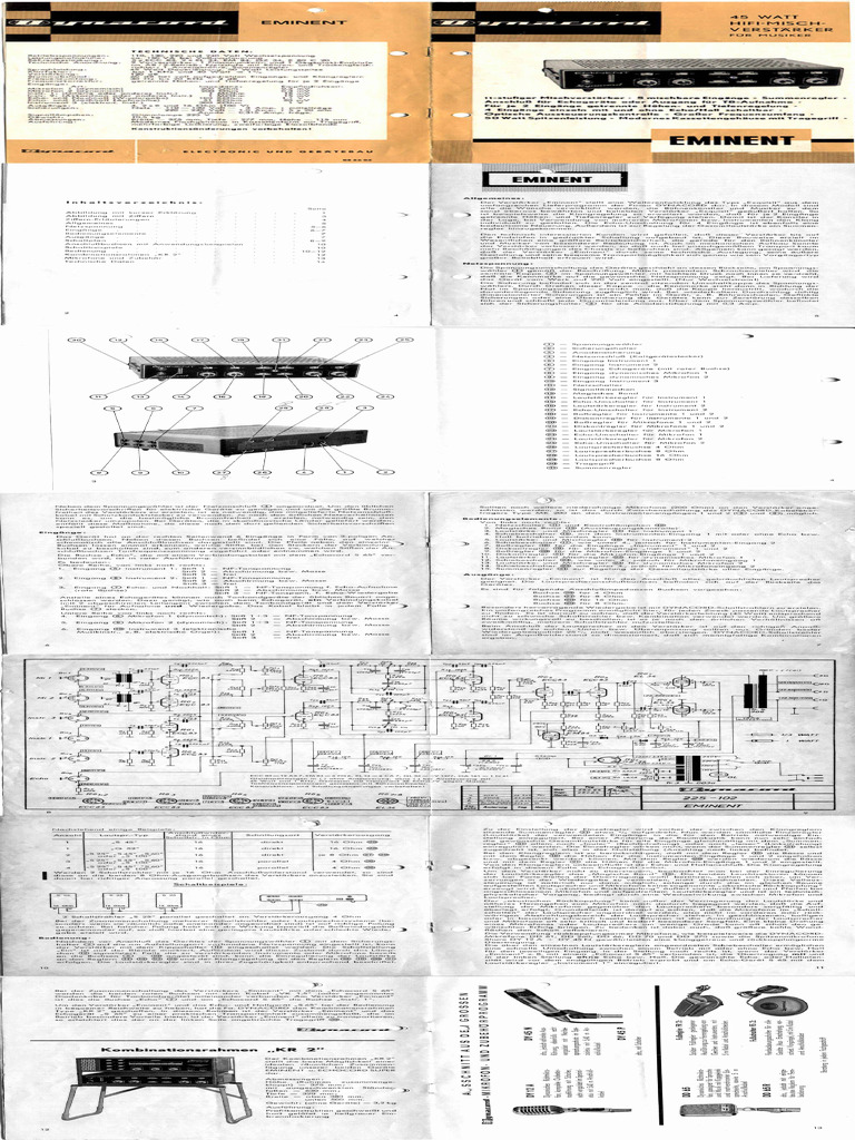Dynacord Eminent Booklet | PDF