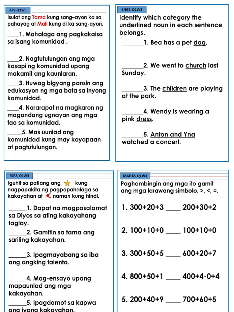 quarter 1 week 3 | PDF