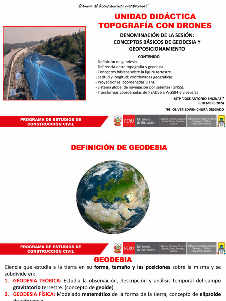 Semana 02 Conceptos Básicos de Geodesia y Geoposicionamiento | PDF