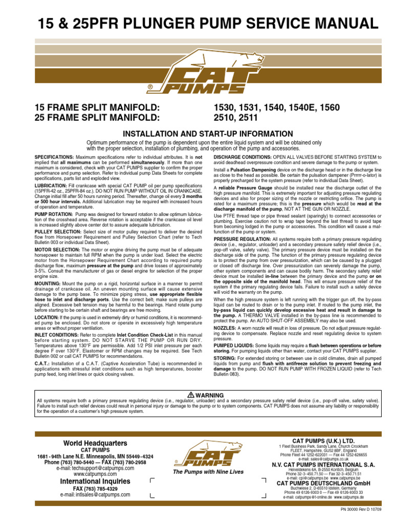 Cat 1530 Servcie Manual | PDF