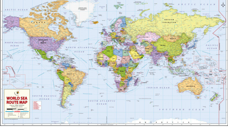 World Sea Route Map | PDF