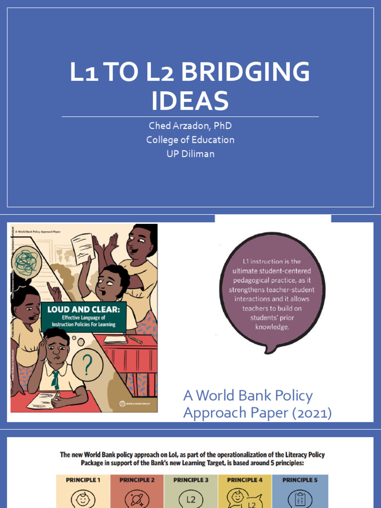 L1 To L2 Bridging Ideas | PDF | Second Language | Language Arts & Discipline
