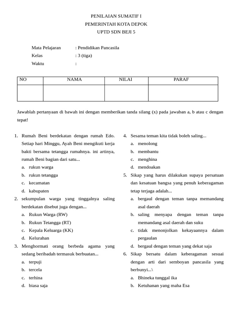 Sumatif PP | PDF
