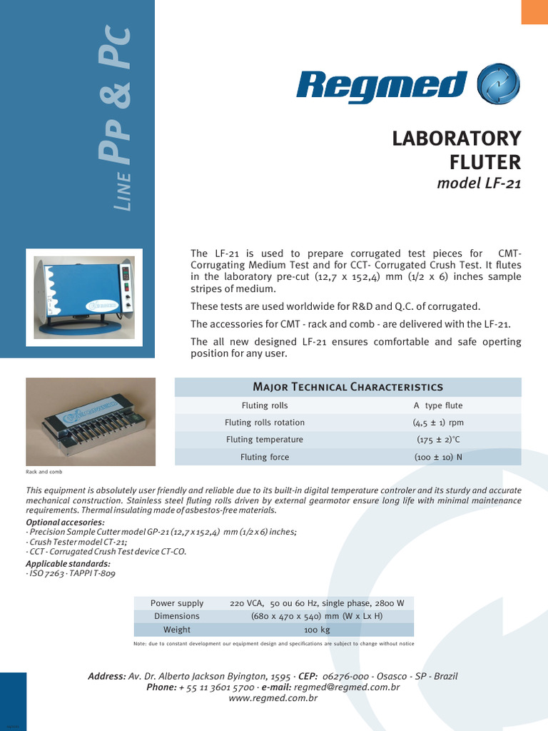 Concora Fluter Regmed LF-21e | PDF