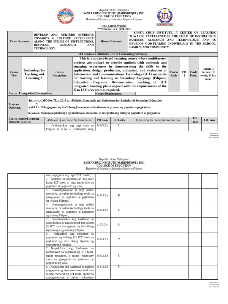 Technology For Teaching Learning 2 | PDF