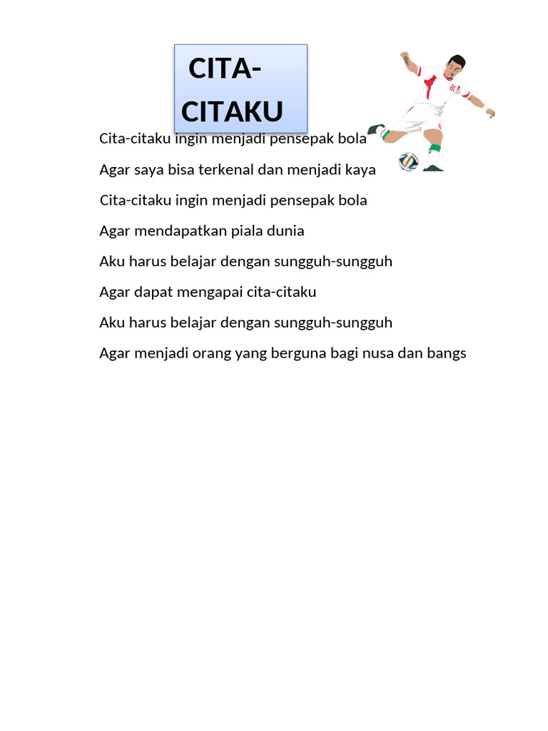 Latihan Cita-Citaku | PDF