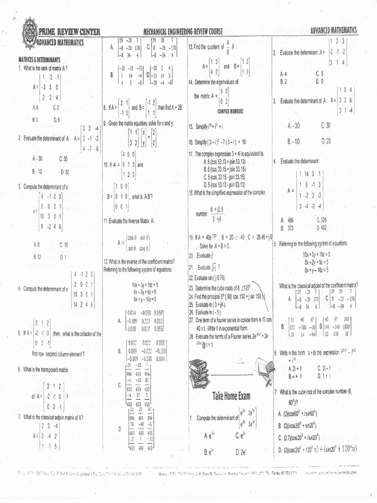MATH - Advanced Mathematics | PDF