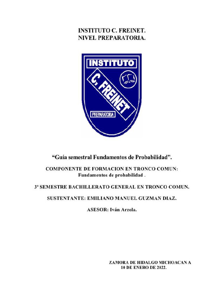 Fundamentos de proba guía | PDF