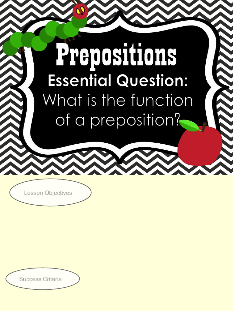 Prepositions Power Point | PDF