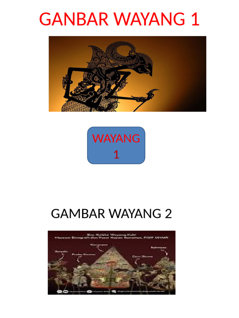 Ganbar Wayang 1 | PDF