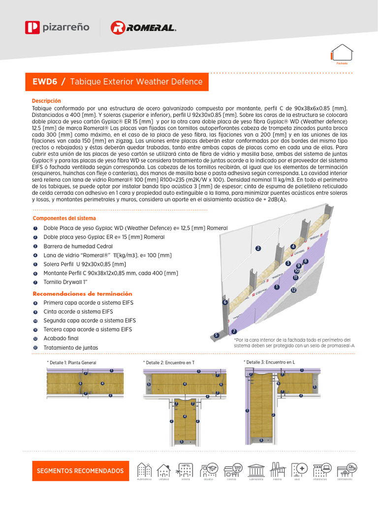 Ewd6 - Tabique Exterior Weather Defence | PDF