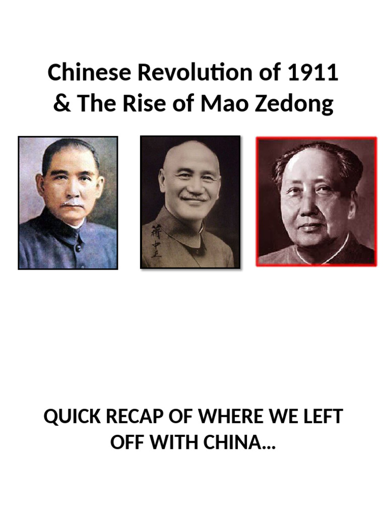 Chinese Revolution of 1911 Rise of Mao | PDF