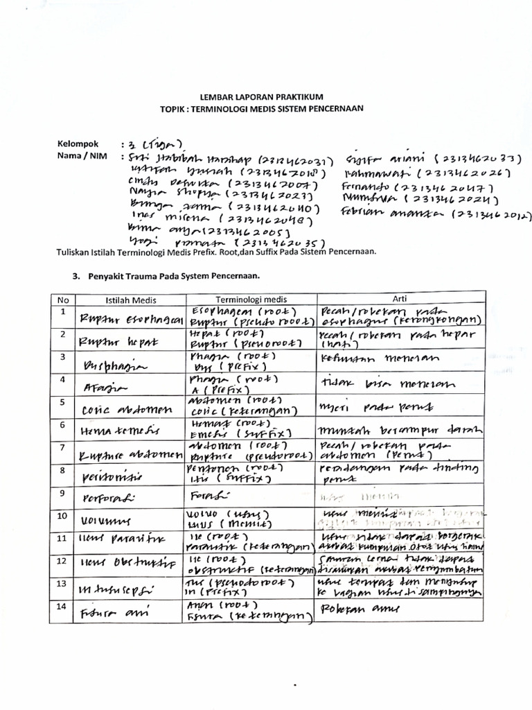 Terminologi Medis | PDF