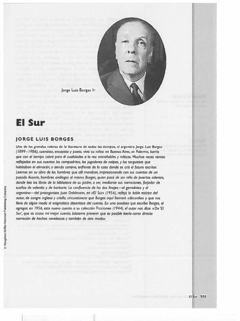 El Sur - Jorge Luis Borges | PDF