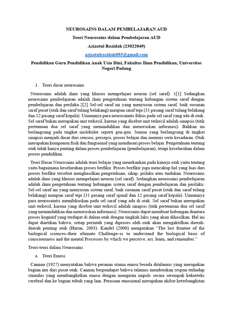 NEUROSAINS_DALAM_PEMBELAJARAN_AUD | PDF