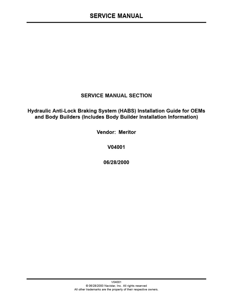 Service Manual Section | PDF