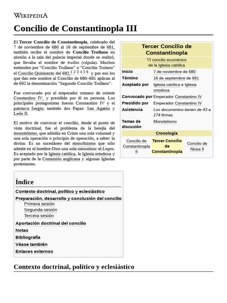 10 Concilio de Constantinopla III y Concilio Quinisexto (Ó II Concilio ...